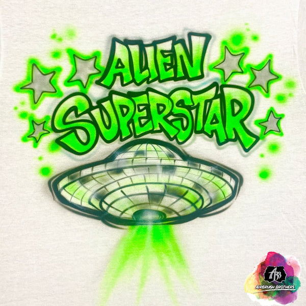 Airbrush Beyonce Alien Superstar Shirt – Airbrush Brothers