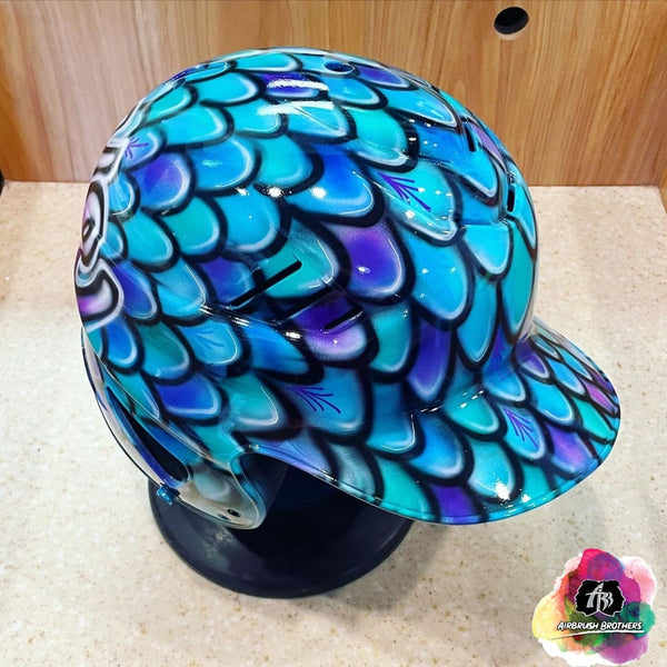 Airbrush Mermaid Scales Design (Full Helmet) – Airbrush Brothers