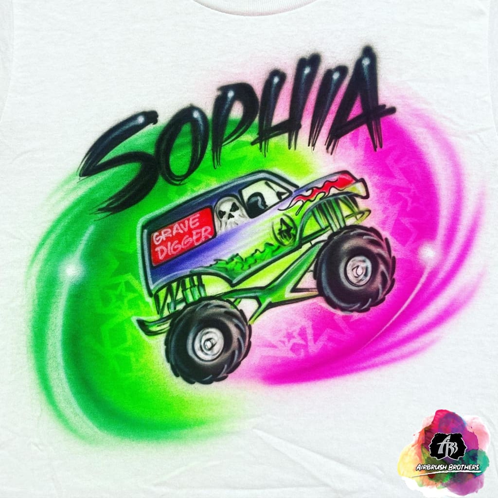 Airbrush Grave Digger Shirt Design – Airbrush Brothers