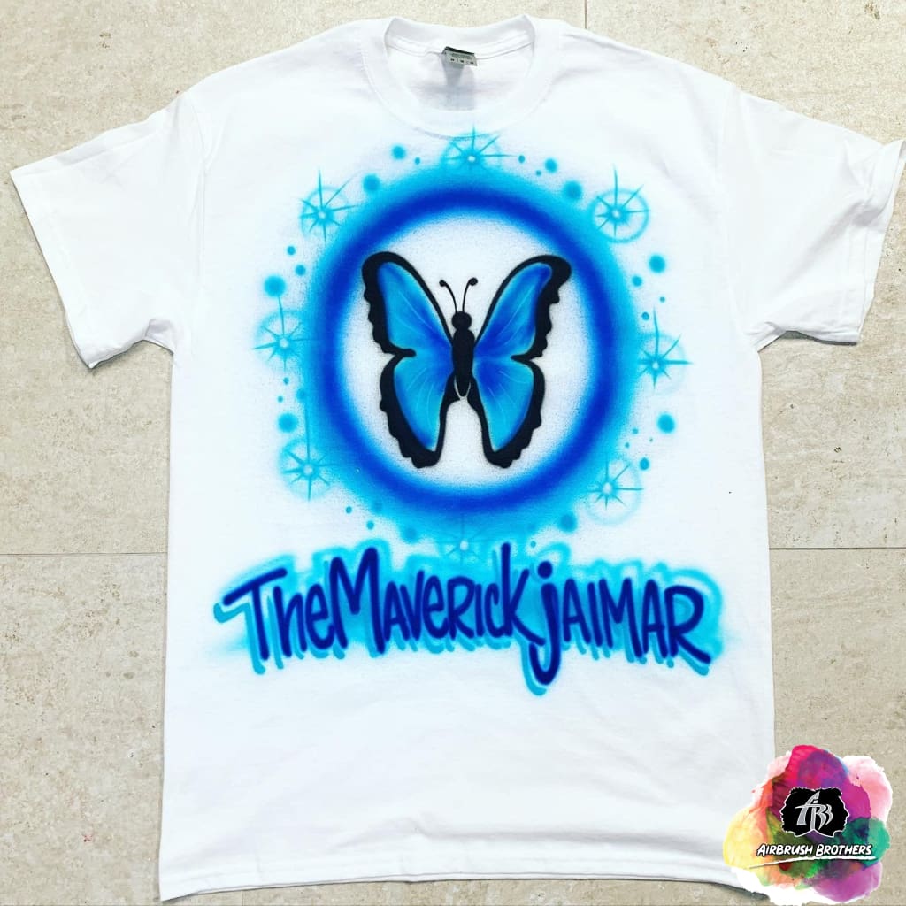 Airbrush Big Butterfly Shirt Design – Airbrush Brothers
