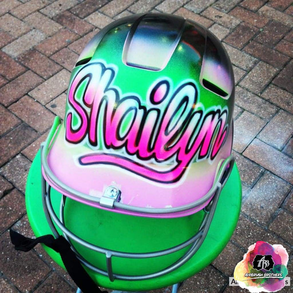 Airbrush Bold Name Helmet – Airbrush Brothers