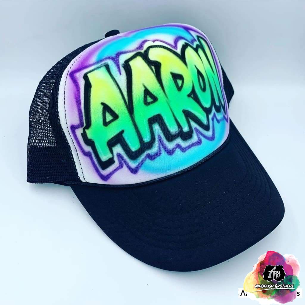 Airbrush Faded Name Hat Design – Airbrush Brothers