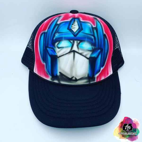 Airbrush Optimus Prime Hat Design – Airbrush Brothers