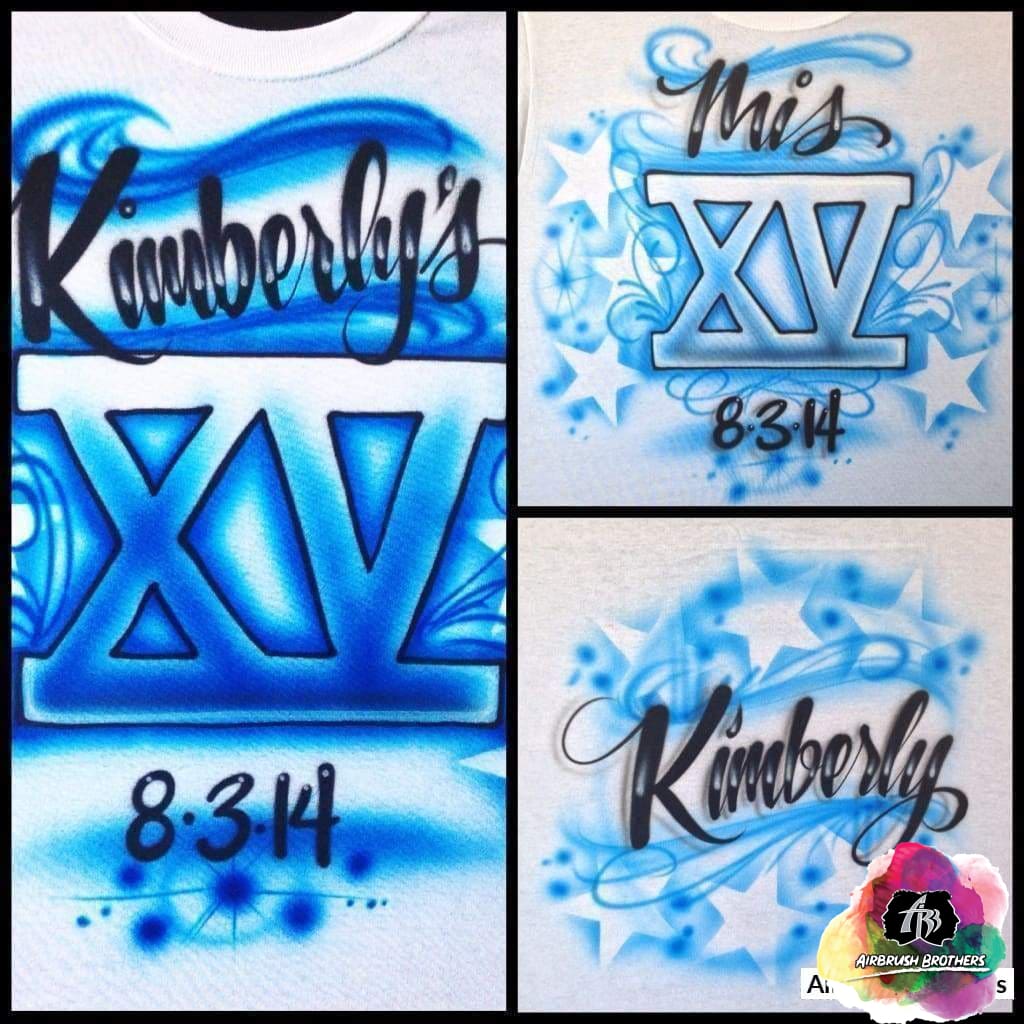 Airbrush Quince Stars w/ Swirls Design – Airbrush Brothers