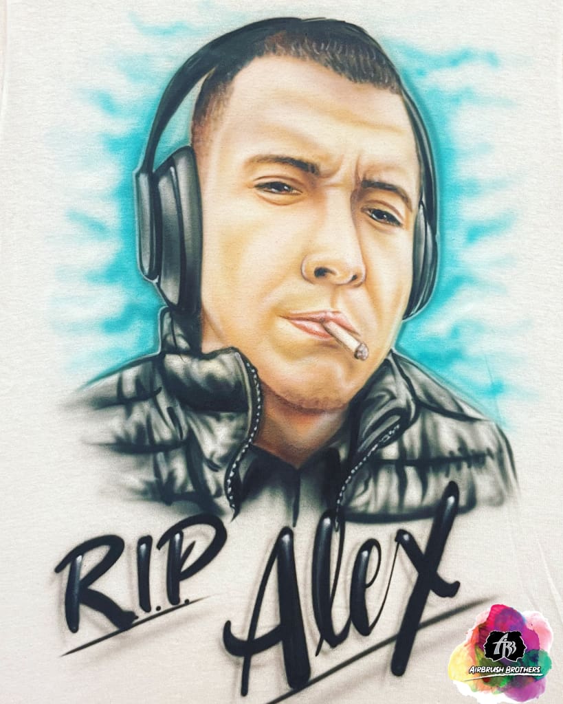 Airbrush RIP Portrait Shirt Design – Airbrush Brothers