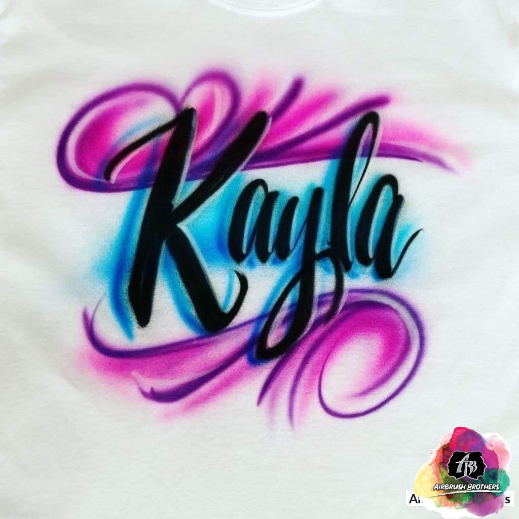 Airbrush Script Shirt Design – Airbrush Brothers
