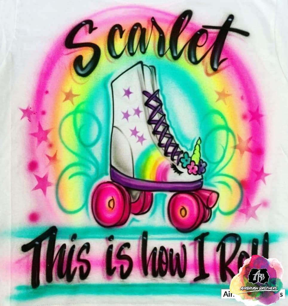 Airbrush Skate with Stars Birthday Design – Airbrush Brothers