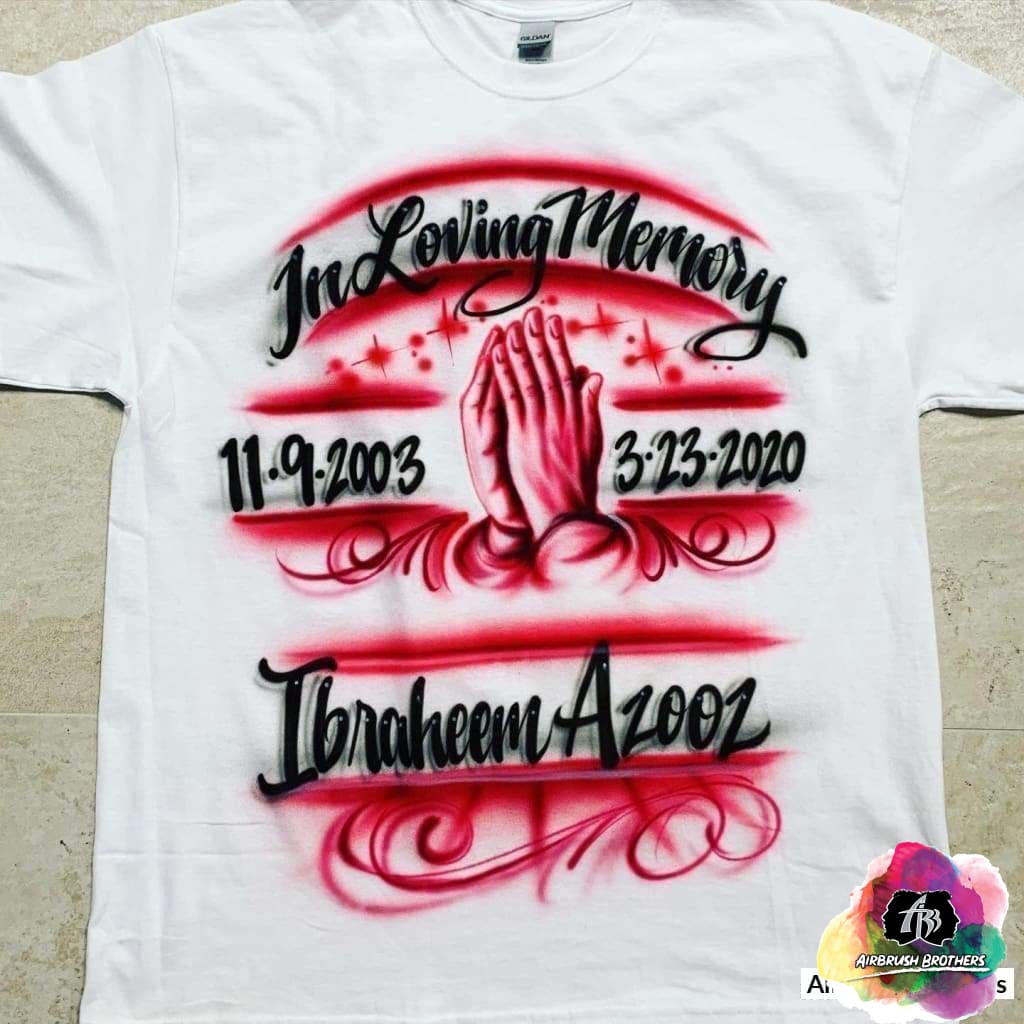 Airbrush Praying Hands Shirt Design – Airbrush Brothers