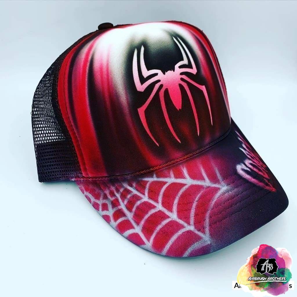 Airbrush Spider Man Hat Design – Airbrush Brothers