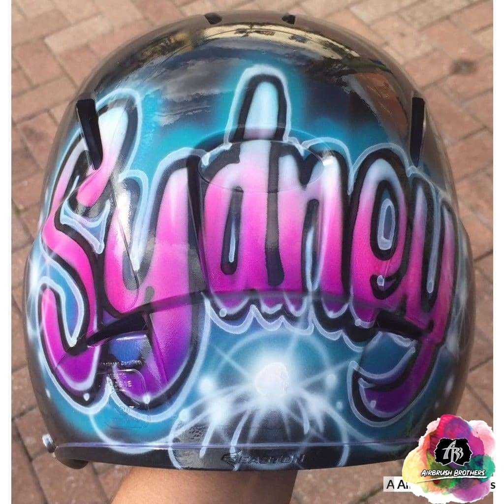 Airbrush Starburst Helmet Design – Airbrush Brothers